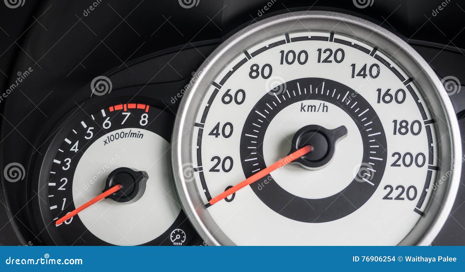 Speedo Meter and Tachometer. Stock Photo - Image of gauge, automobile ...