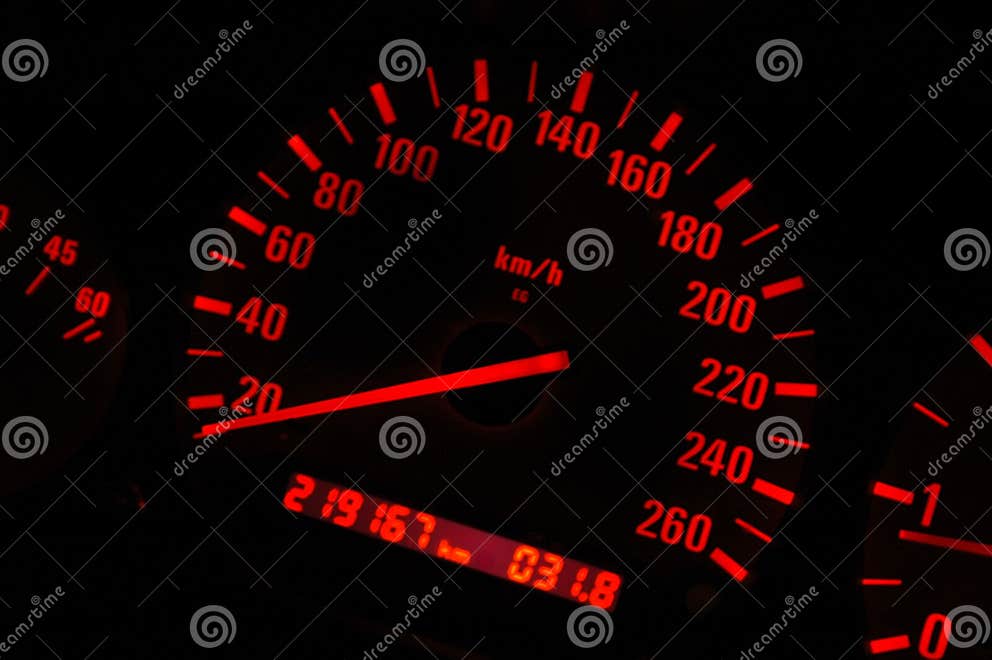 Speedometer stock photo. Image of indicators, night, speed - 302704