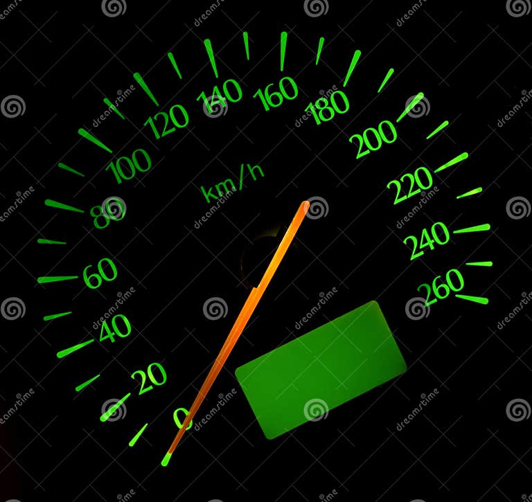 Speedometer stock image. Image of green, speedometer, dashboard - 4227743