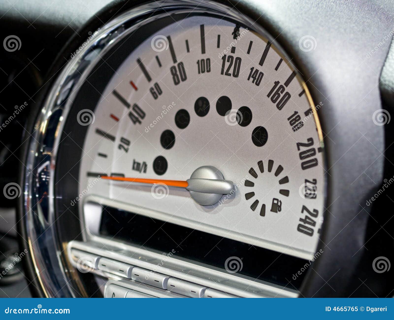 Speedometer stock image. Image of luxury, sporty, coupe - 4665765