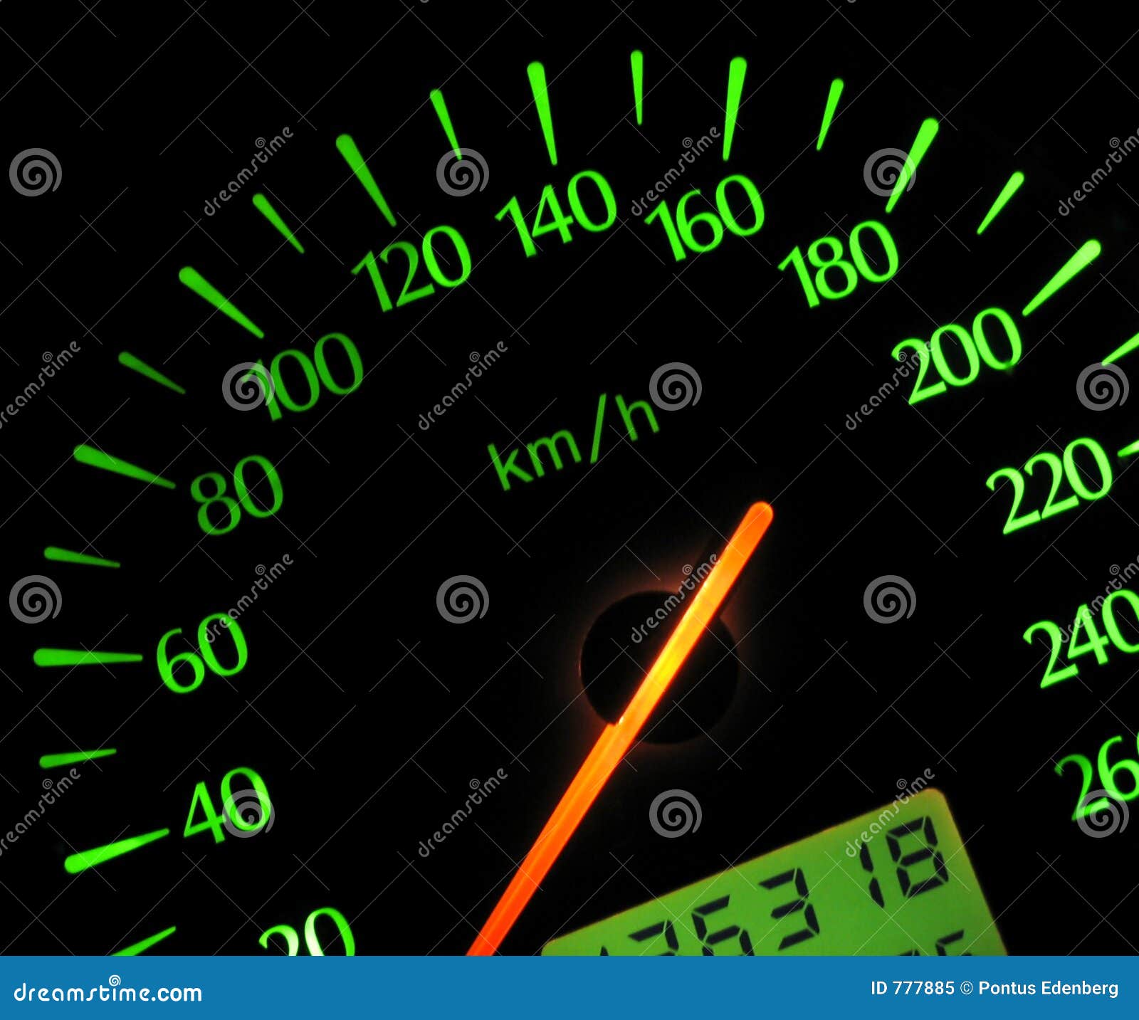 Speedometer stock image. Image of limit, night, faster - 777885