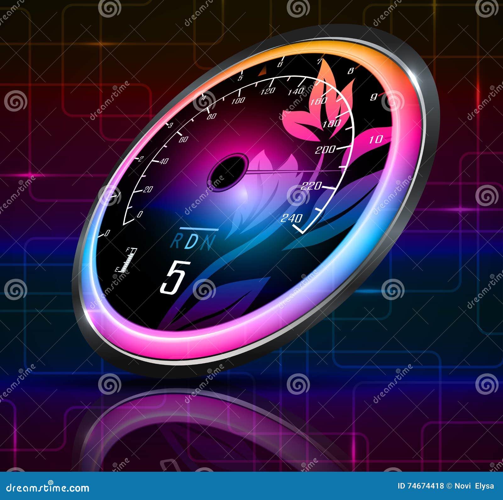 Speedometer Abstract Background Stock Vector - Illustration of limit ...