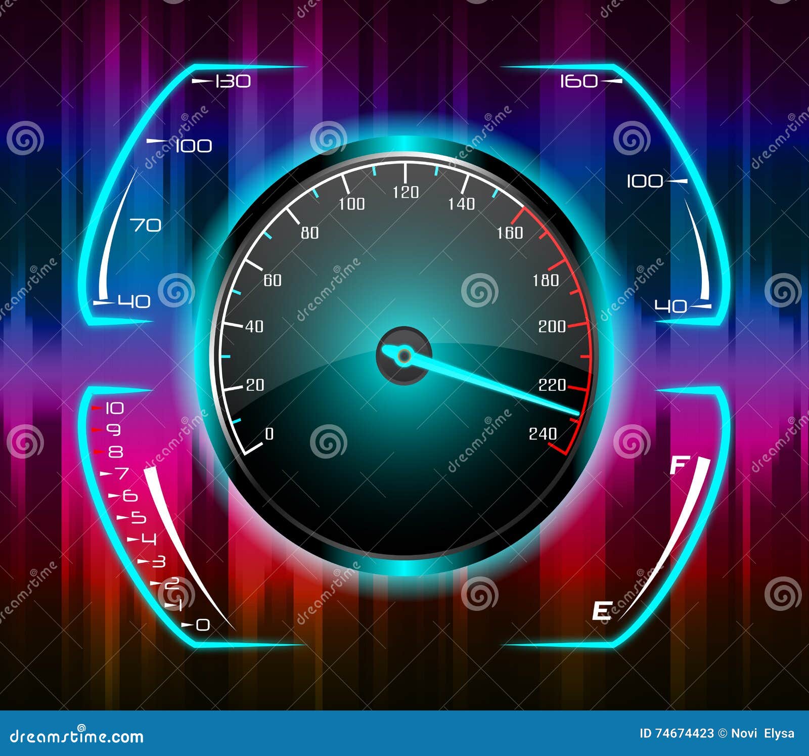 Speedometer Abstract Background Stock Vector - Illustration of ...