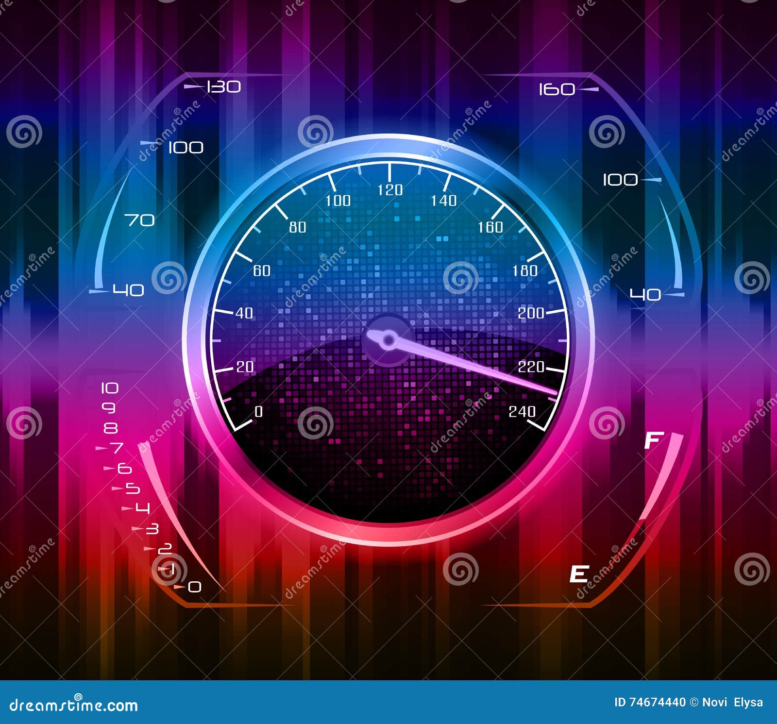 Speedometer Abstract Background Stock Vector - Illustration of rainbow ...