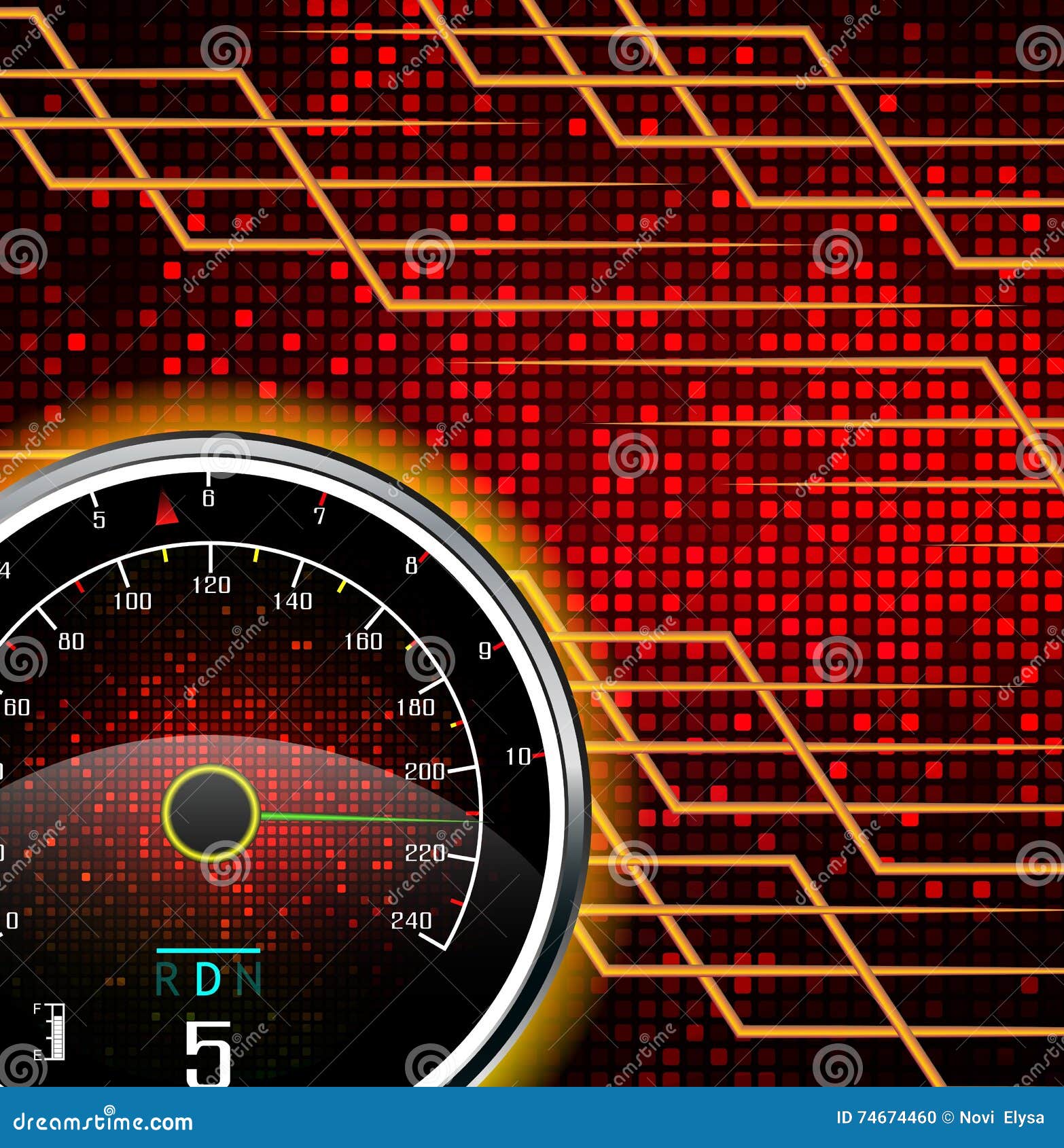 Speedometer Abstract Background Stock Vector - Illustration of element ...