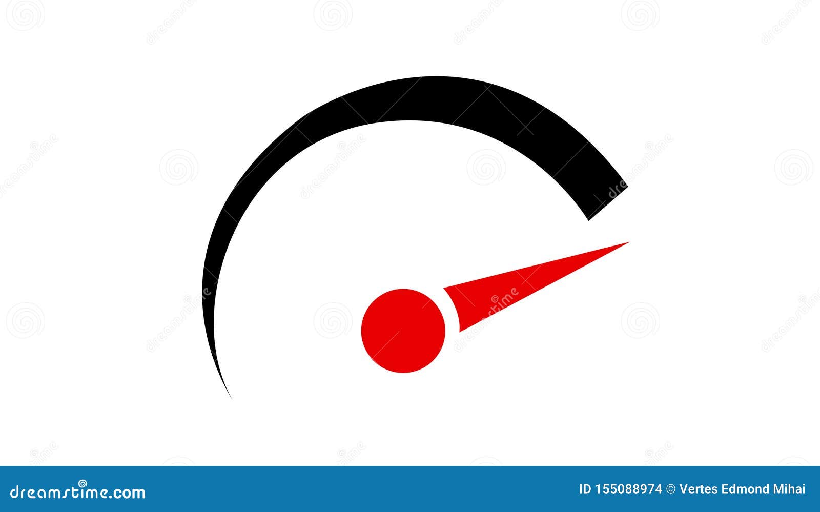 Speedometer. Abstract Symbol of Speed Stock Vector - Illustration of ...
