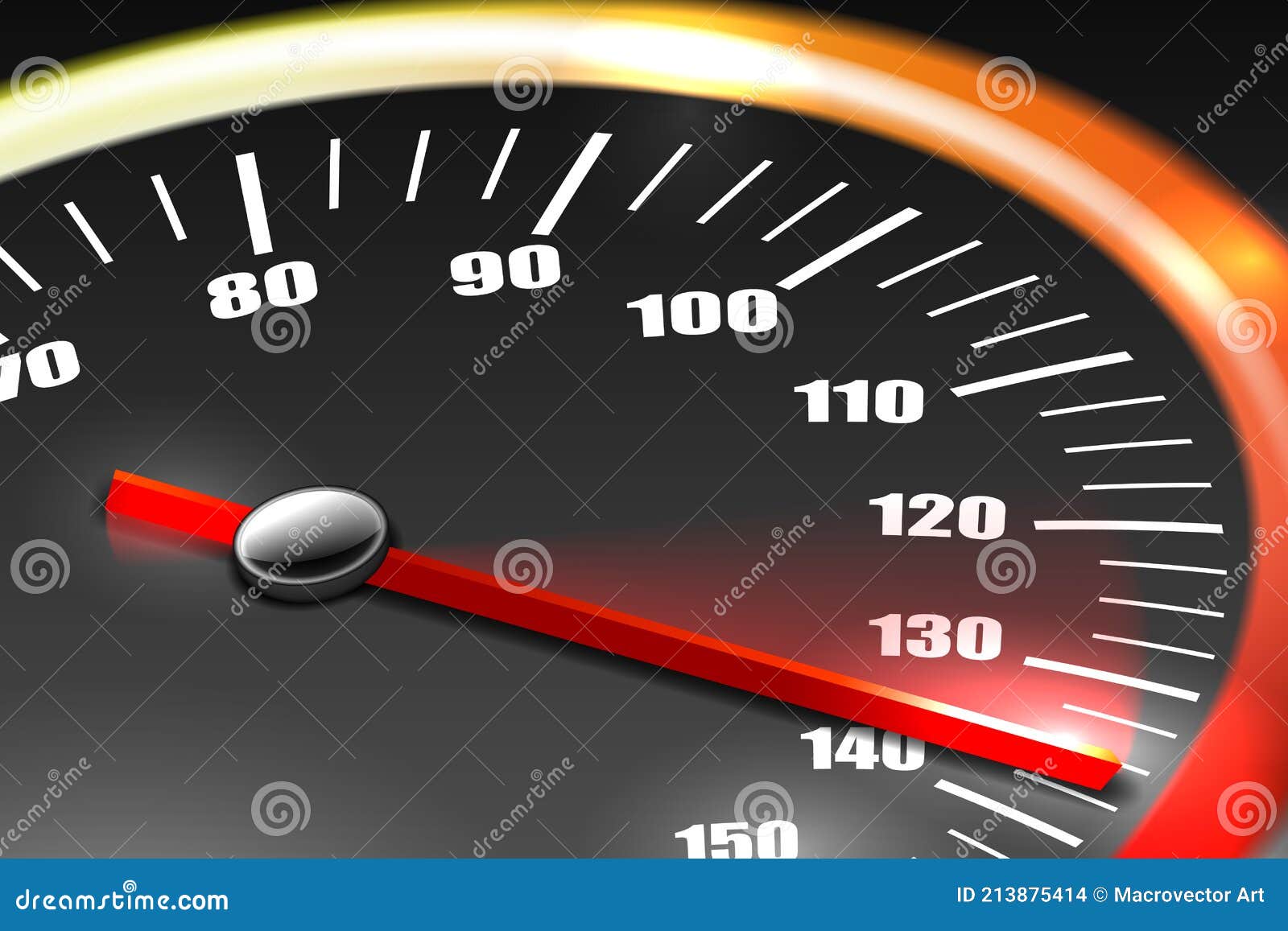 Speedometer Background Design Vector Illustration Stock Vector ...