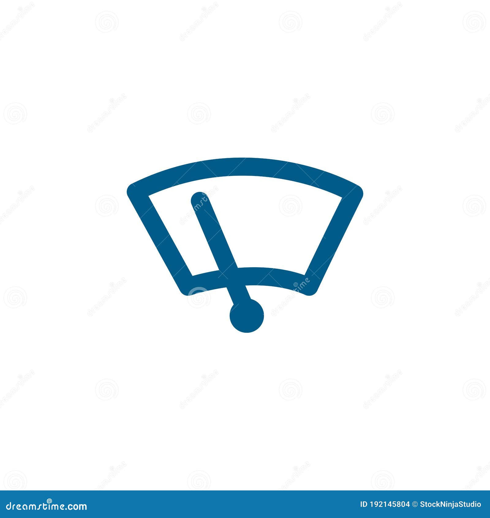 Speedometer Blue Icon on White Background. Blue Flat Style Vector ...