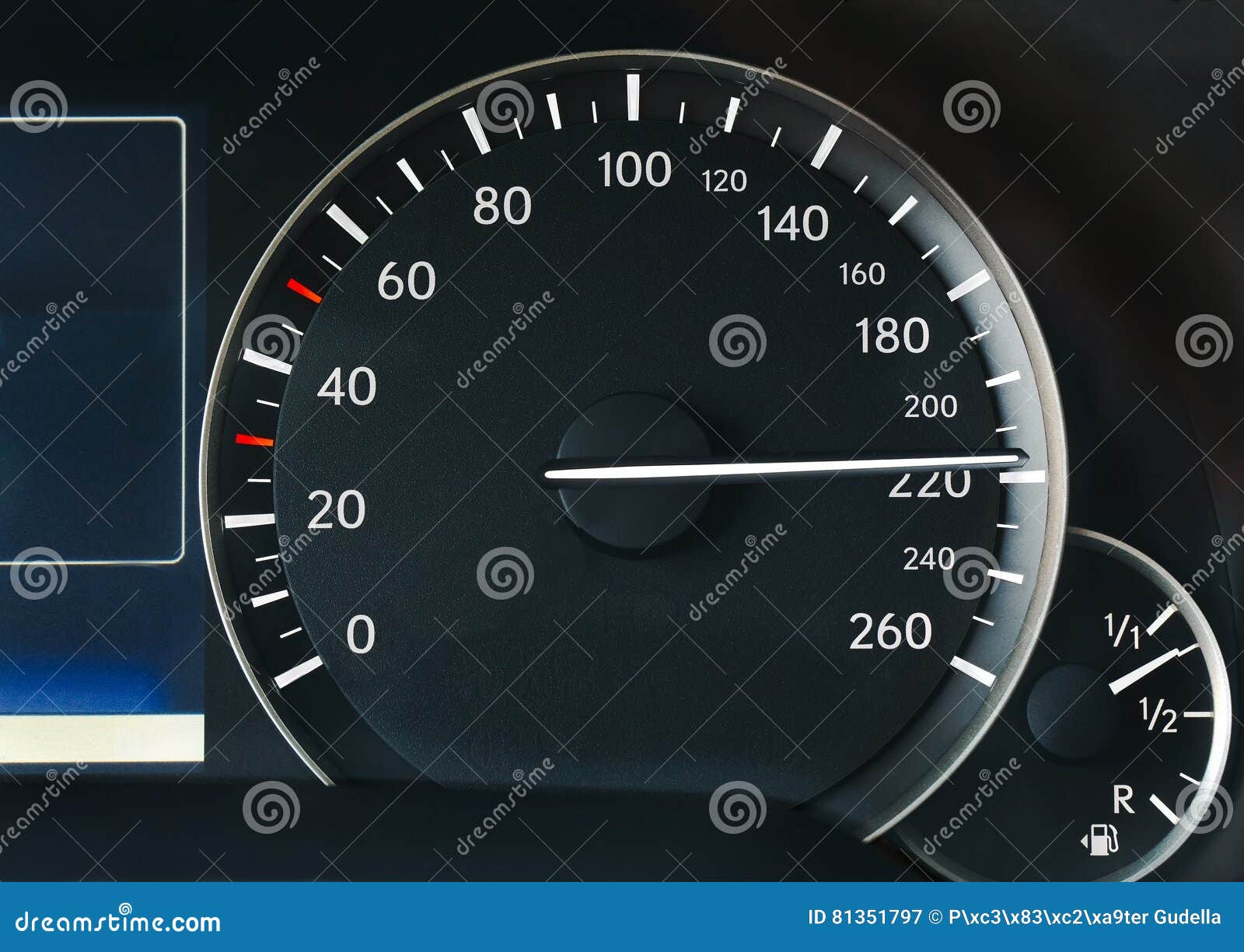 Speedometer of a car stock image. Image of autobahn, instrument - 81351797