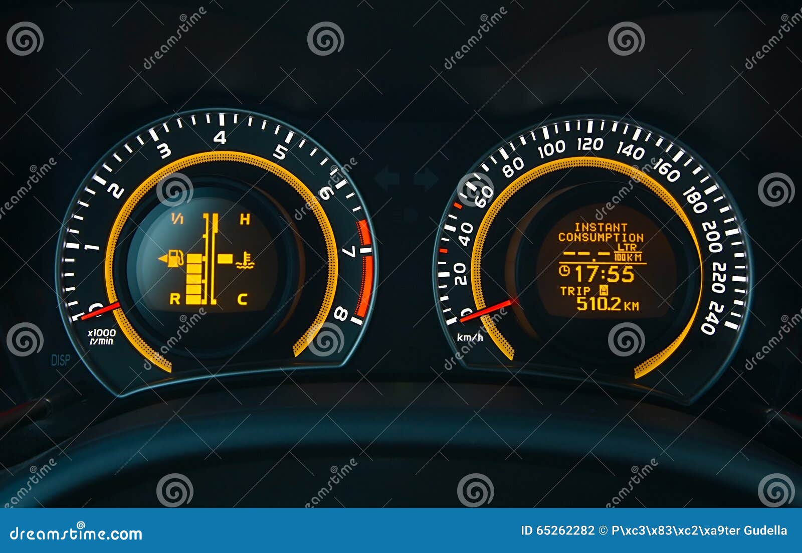 Speedometer stock photo. Image of mile, driving, meter - 65262282