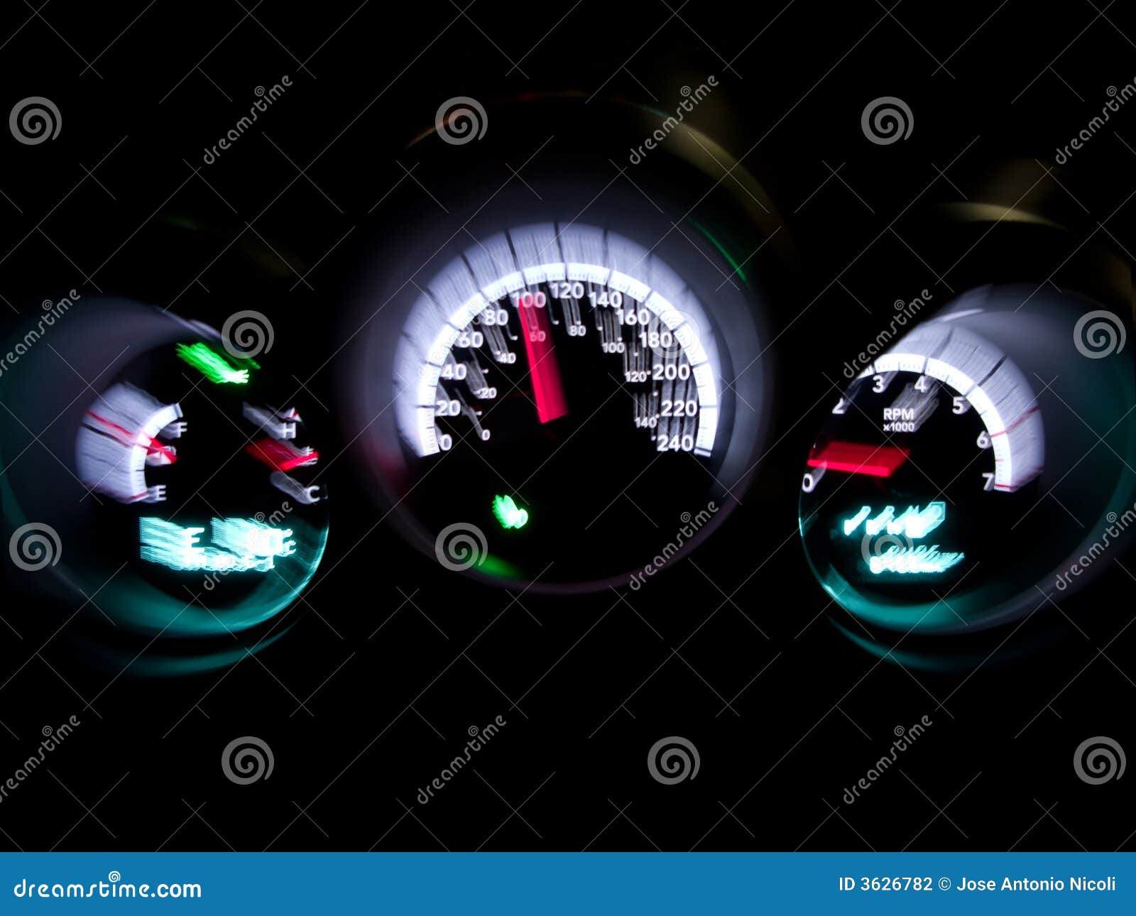 Speedometer car interior stock photo. Image of fast, scene - 3626782