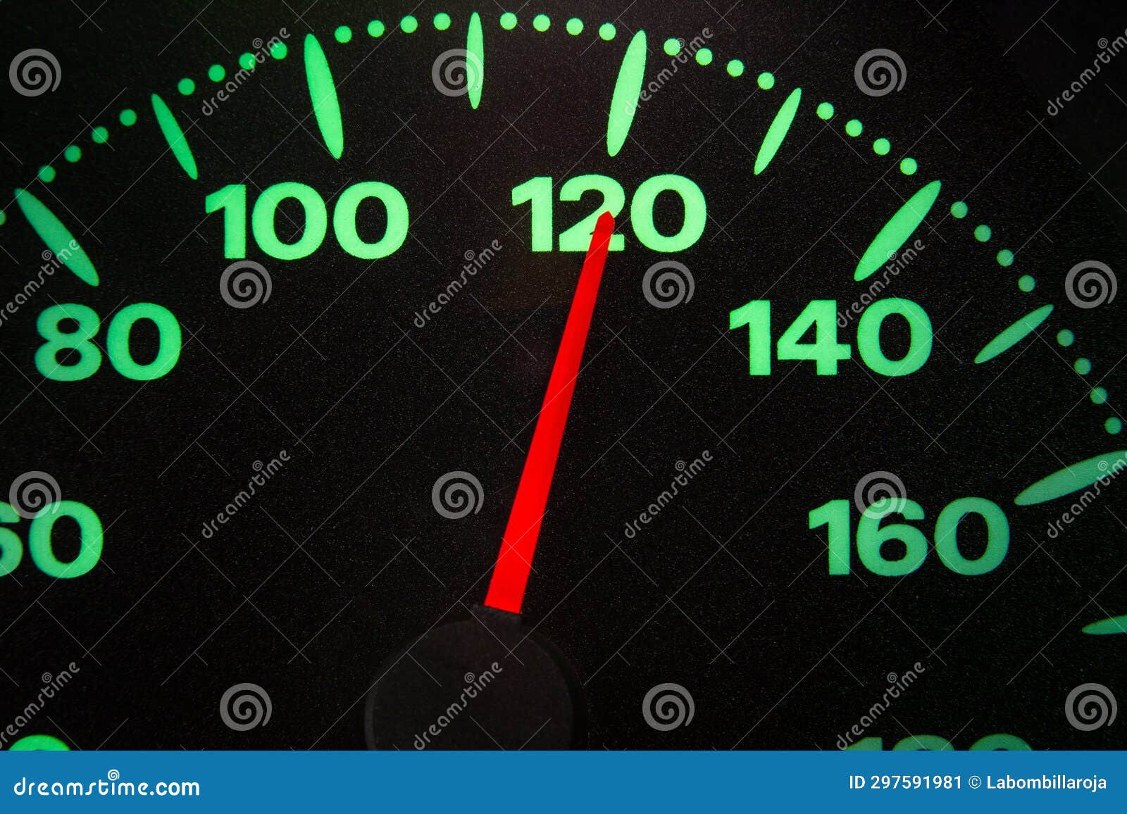 Speedometer of a Car at 120 Km H Stock Image - Image of detail, highway ...