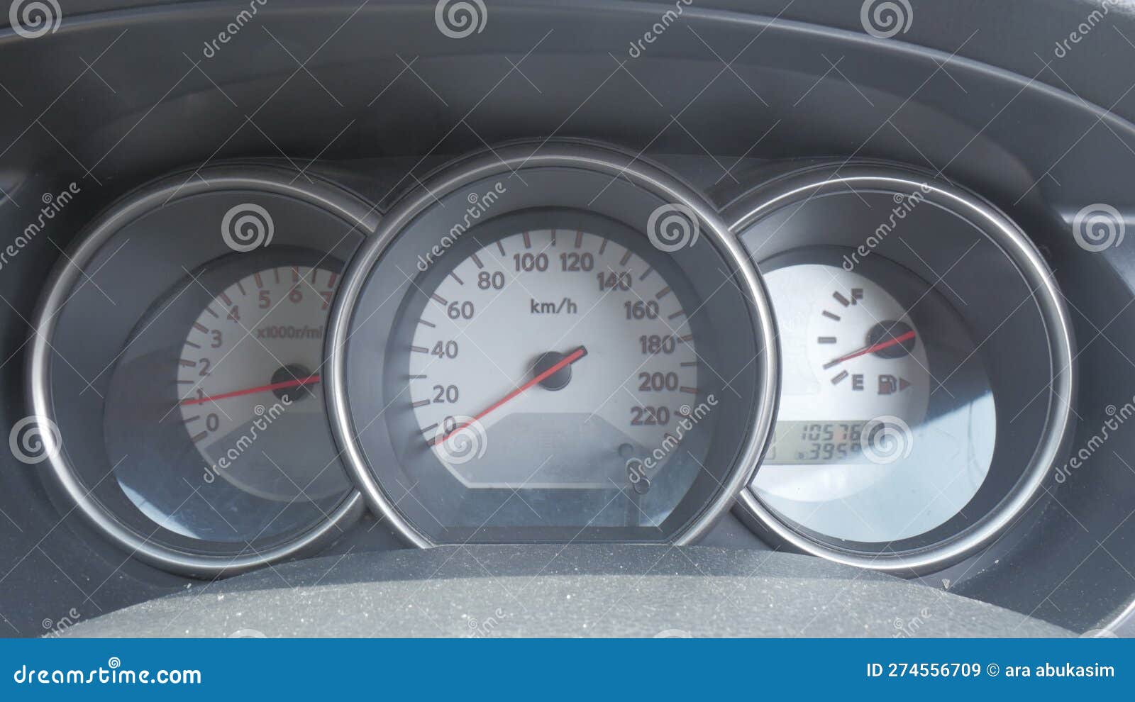 Speedometer Car Speed 0KM/H Stock Image - Image of cars, speedometer ...
