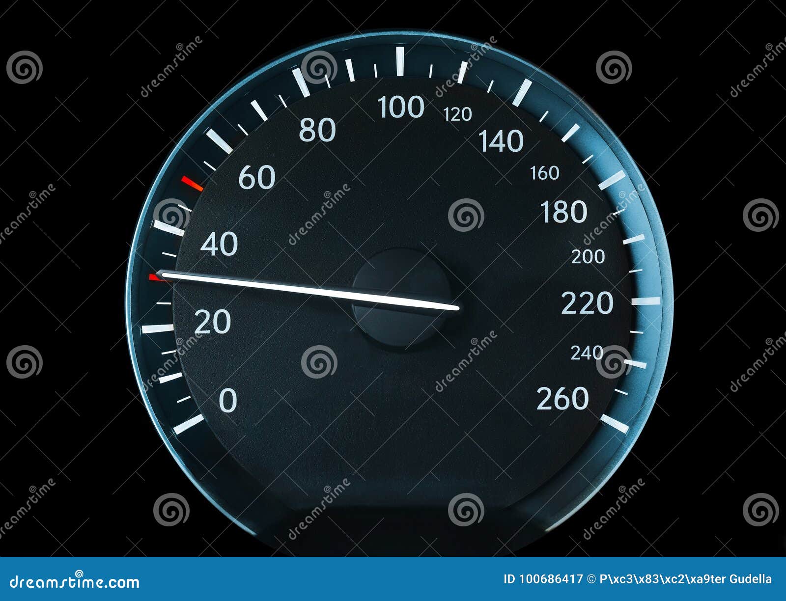 Speedometer of a car stock image. Image of kilometer - 100686417