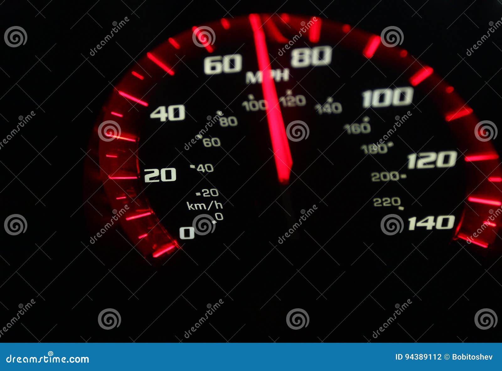 Speedometer stock photo. Image of odometer, measure, kilometre - 94389112