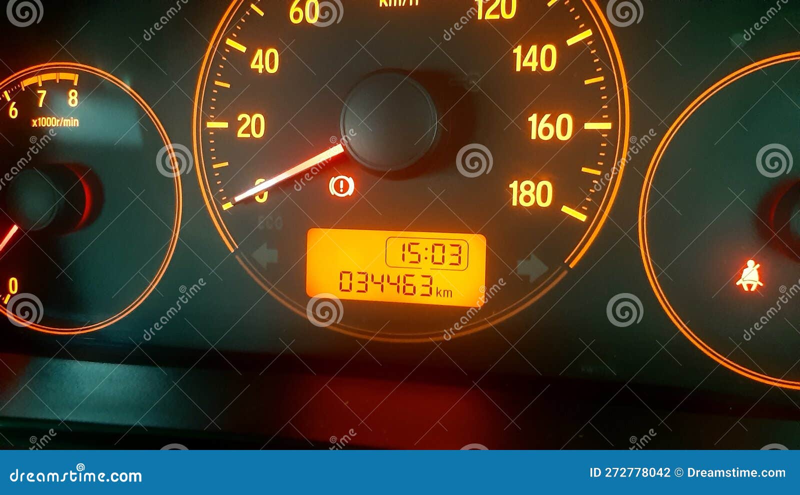 Speedometer Carspeedo Time 180 Fast Stock Photo - Image of speedometer ...