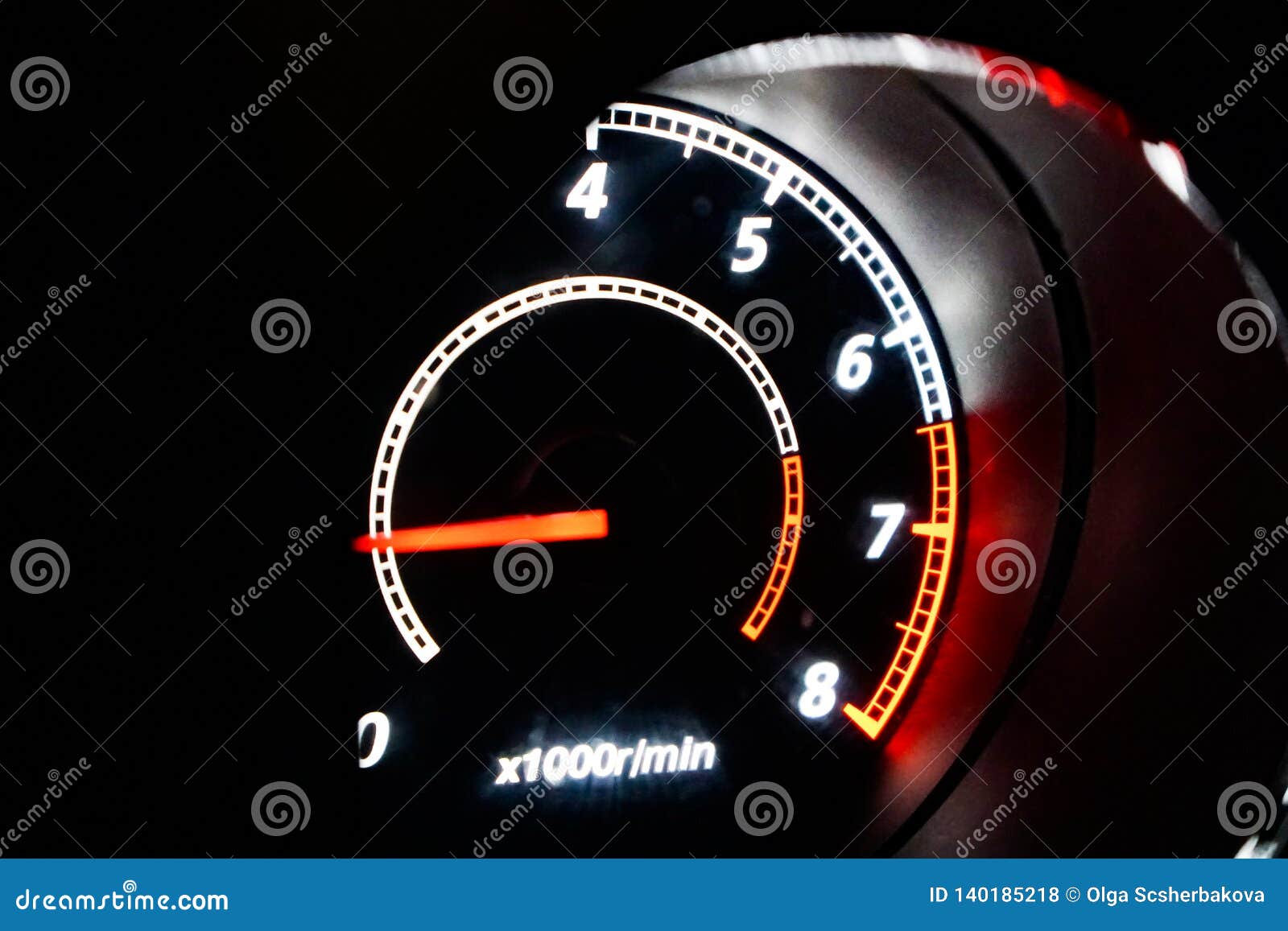 Speedometer on a Dark Background Stock Photo - Image of element ...