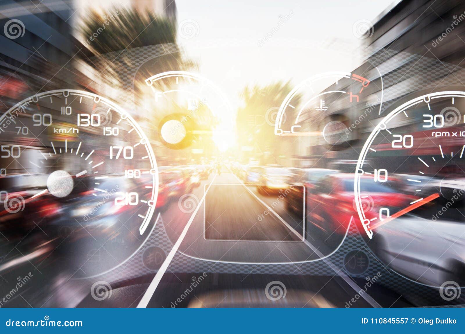 Speedometer stock image. Image of odometer, driving - 110845557