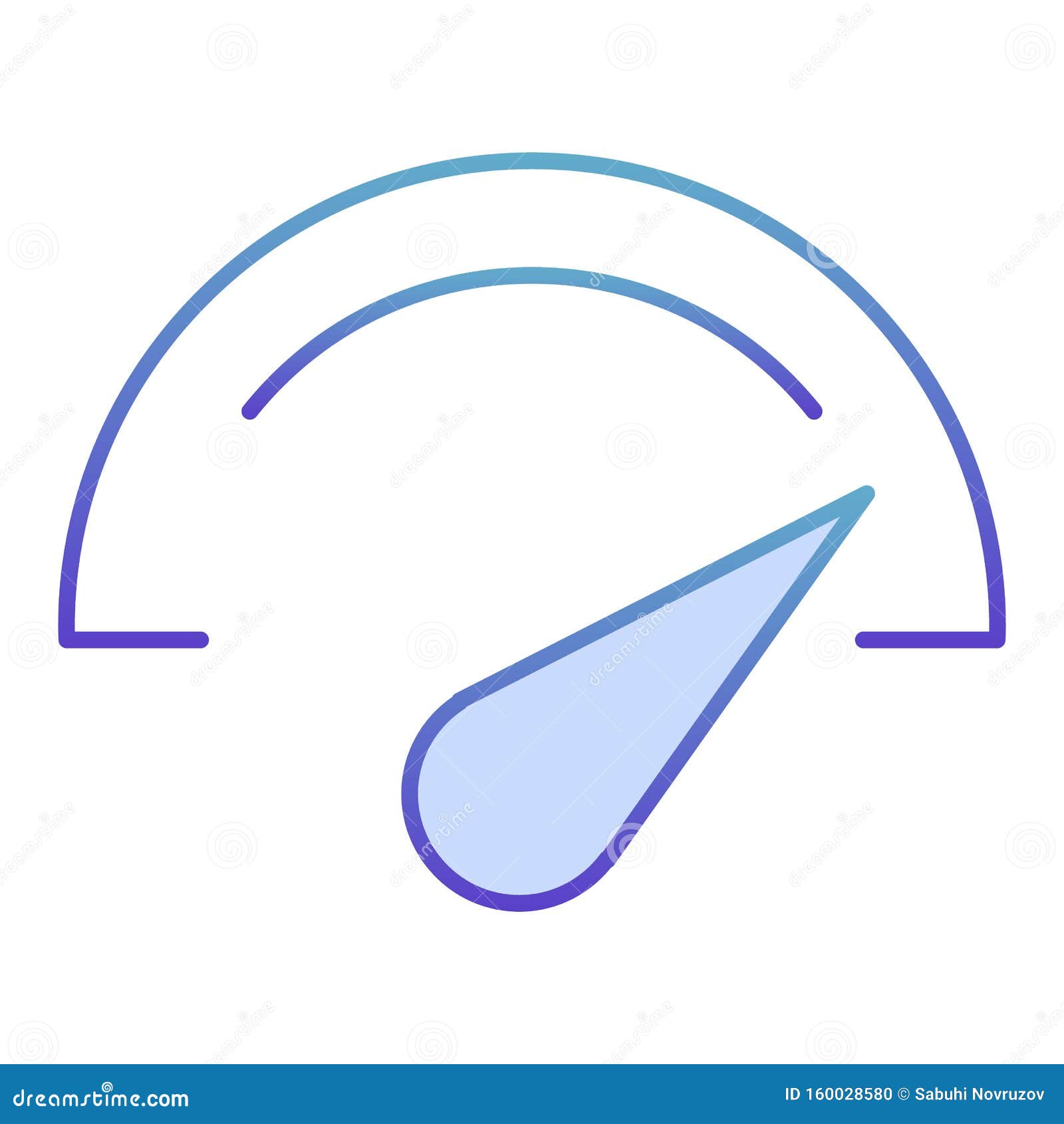 Speedometer Flat Icon. Dashboard Blue Icons in Trendy Flat Style Stock ...