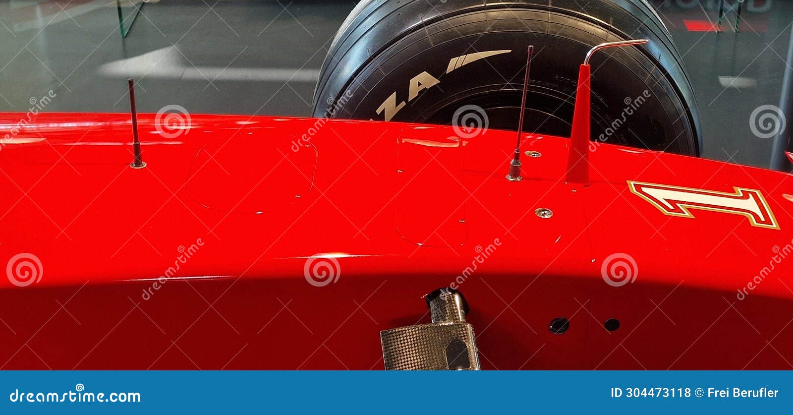 Speedometer on a Formula One Racing Car, Piezo Tube Stock Photo - Image ...