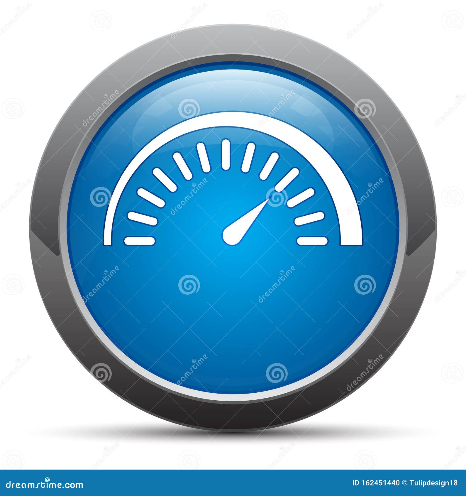 Speedometer Gauge Icon Premium Blue Round Button Vector Illustration ... Speedometer Gauge Icon Premium Blue Round Button Vector Illustration ...