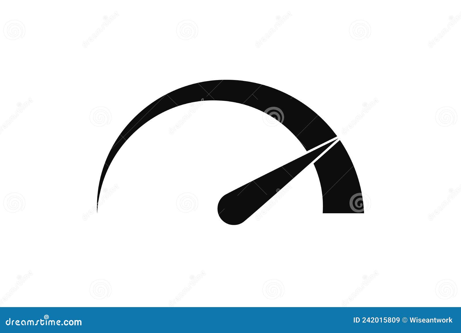 Speedometer Gauge Isolated Icon. Speed Meter Indicator. Speedometer For ...
