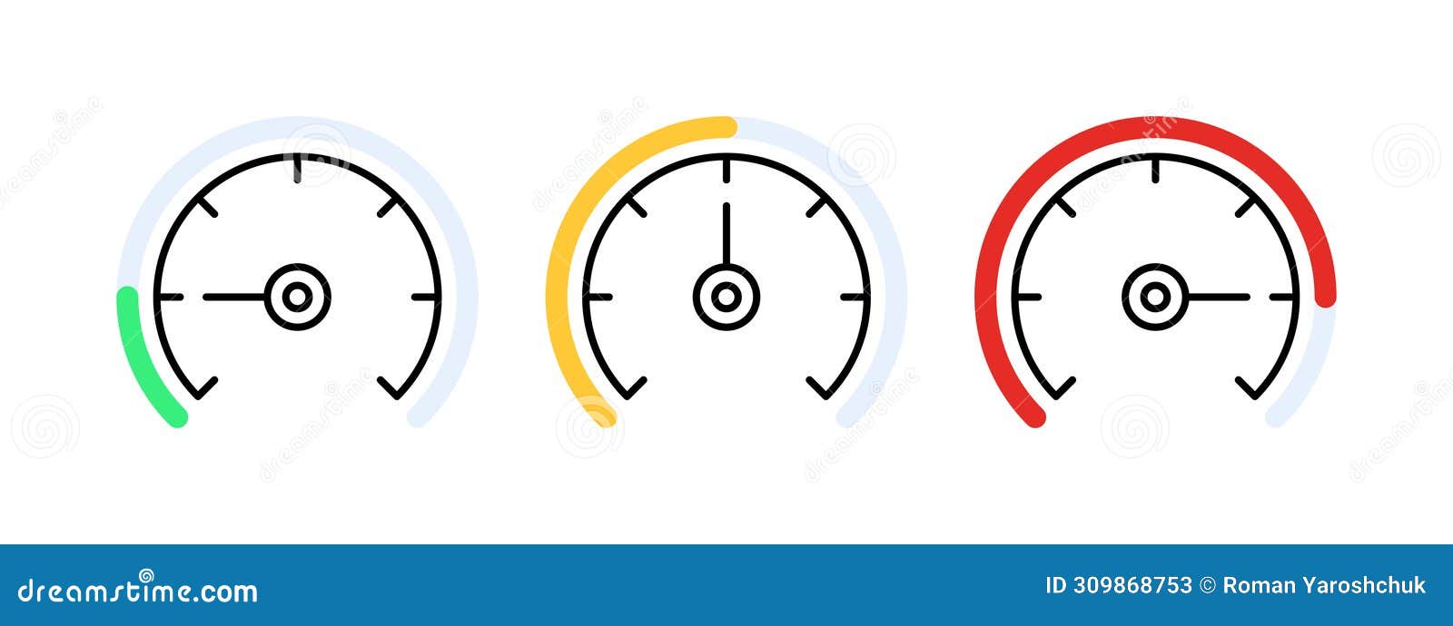 Speedometer, Gauge Scale. Vector Illustration Stock Illustration ...