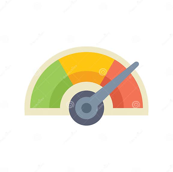 Speedometer Gauge Showing Increasing Performance Level Stock ...