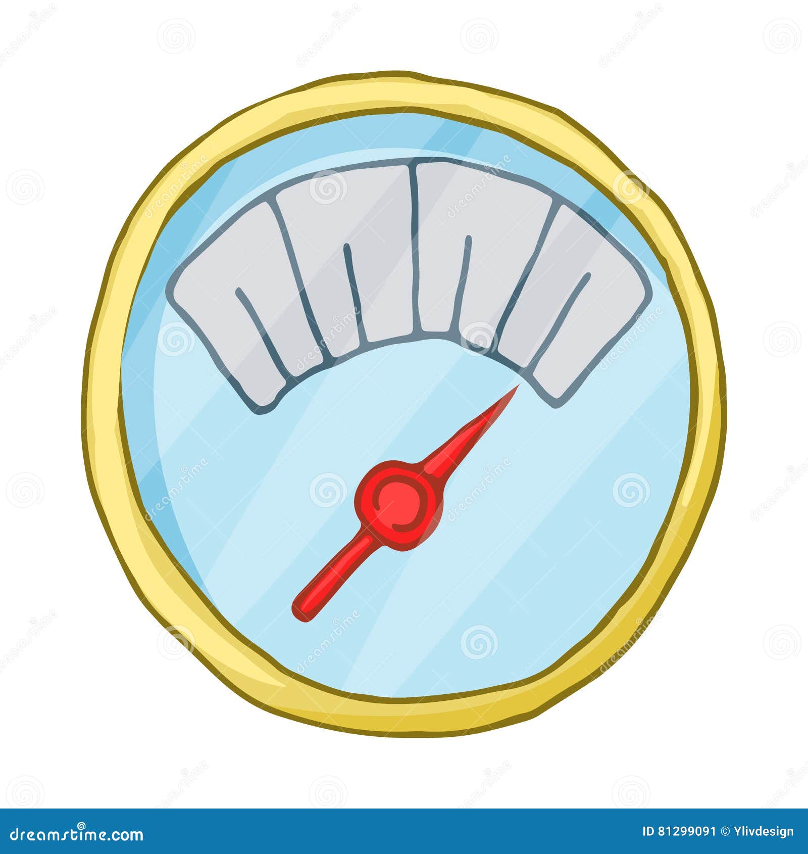 Speedometer Icon, Cartoon Style Stock Vector - Illustration of engine ...