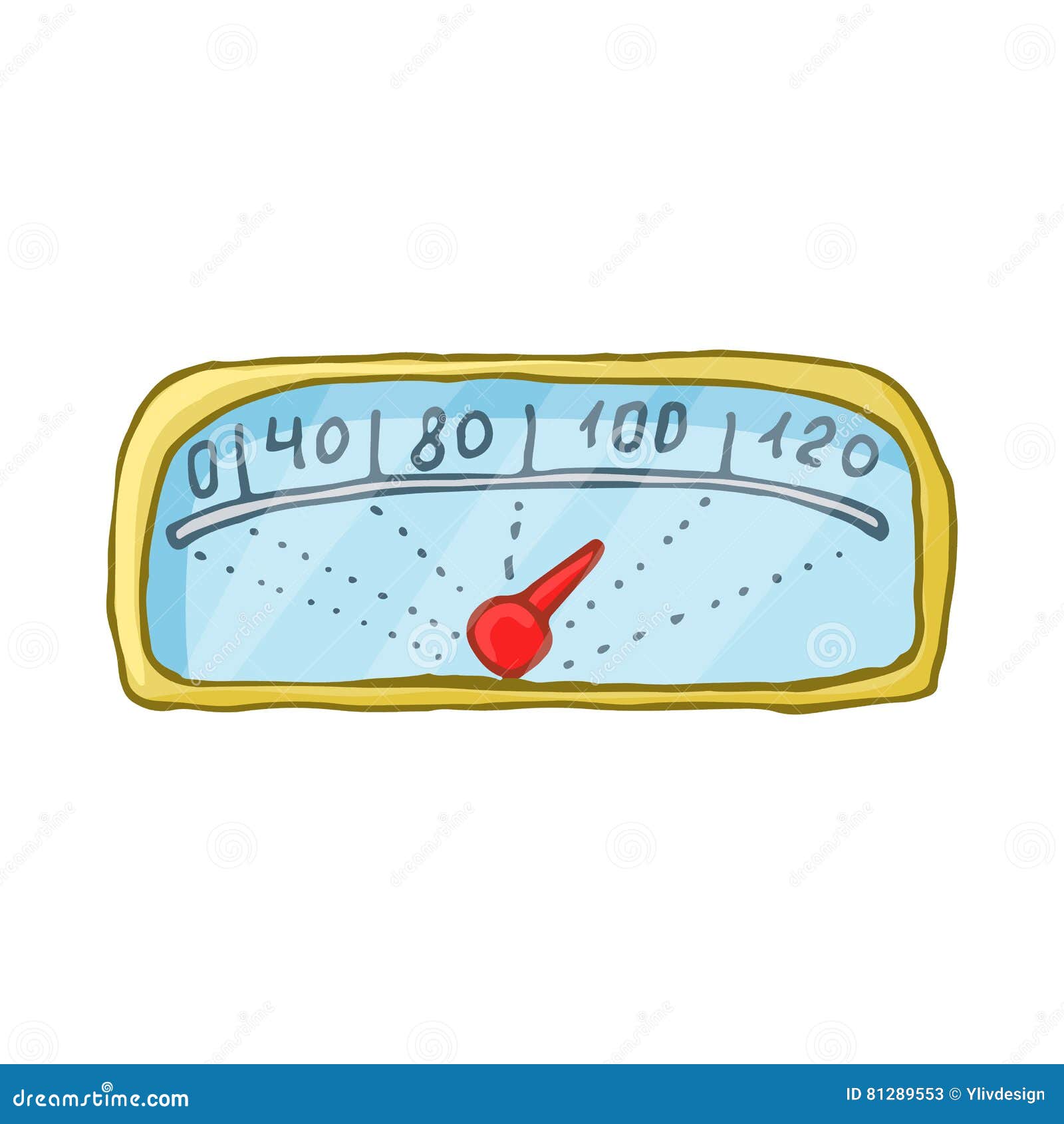 Speedometer Icon, Cartoon Style Stock Vector - Illustration of ...