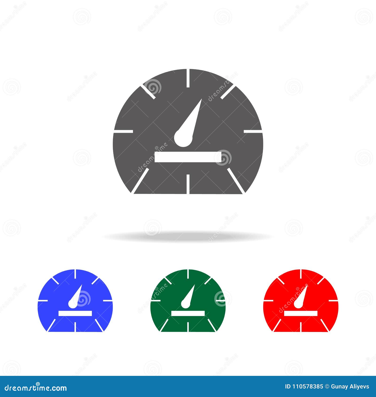 Speedometer Icon. Elements in Multi Colored Icons for Mobile Concept ...