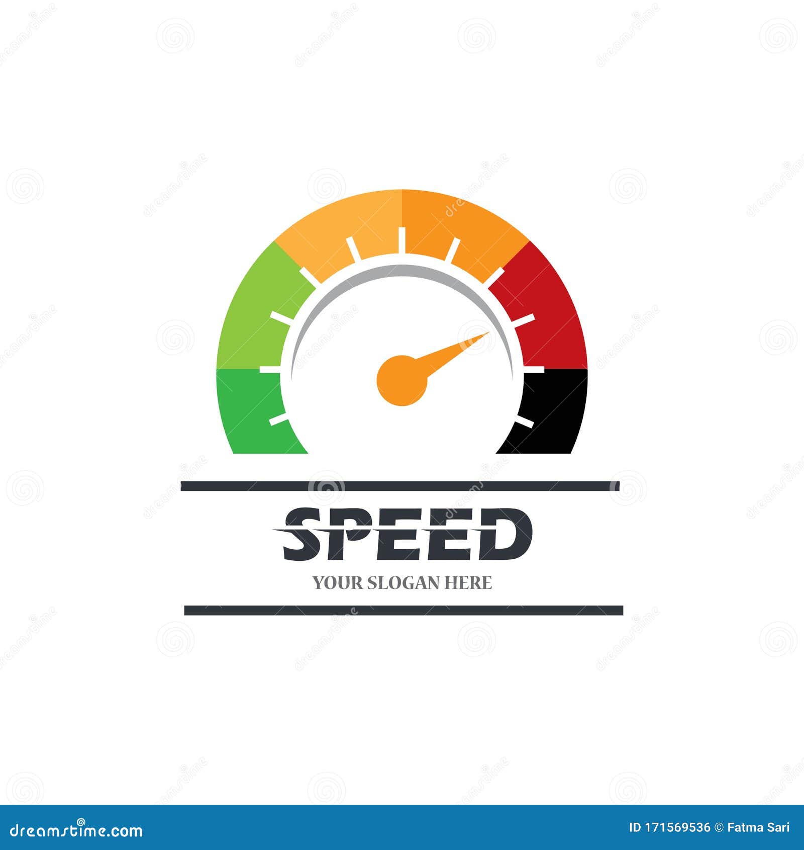 Speedometer Icon Logo Vector Stock Vector - Illustration of vector ...