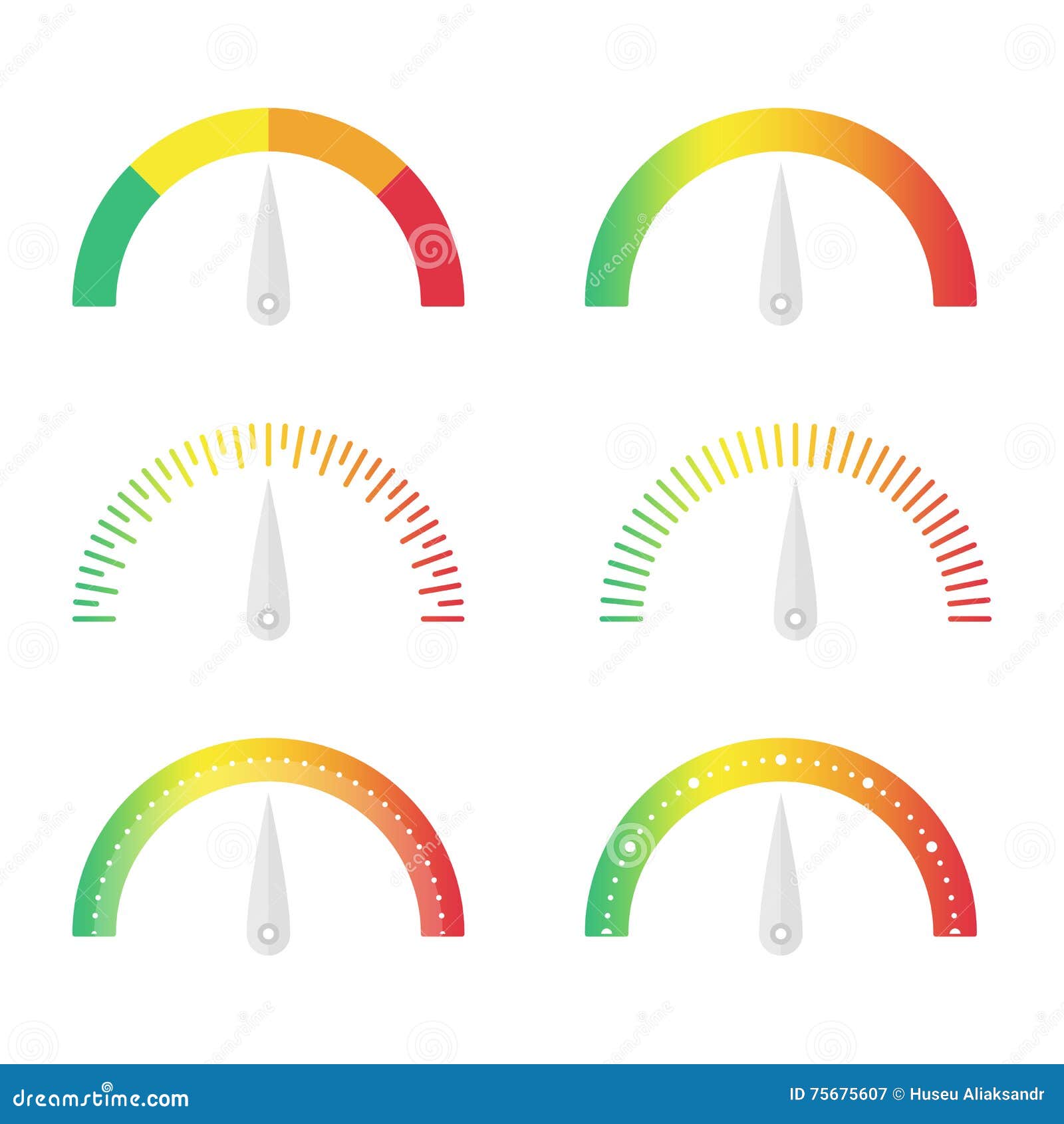 Circular Gauges Icons Set. Vector Flat Design | CartoonDealer.com #61209716 Circular Gauges Icons Set. Vector Flat Design | CartoonDealer.com #61209716