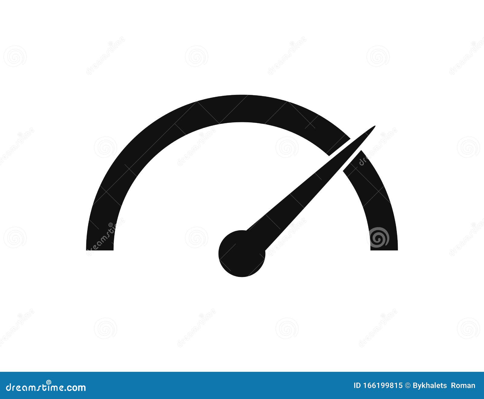 Speedometer Icon Vector Isolated Design Element. Speed Indicator Sign ...