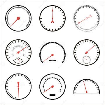 Speedometer icons stock vector. Illustration of panel - 42099724