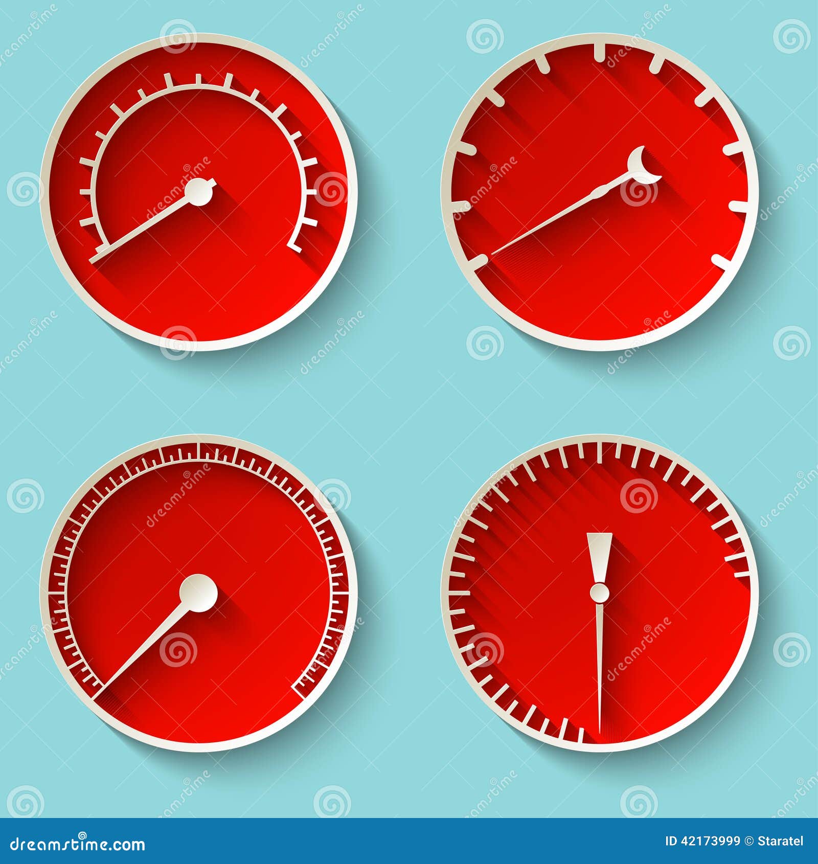 Speedometer icons stock vector. Illustration of graphic - 42173999