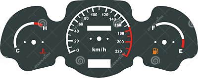 Speedometer stock illustration. Illustration of blank - 48684486