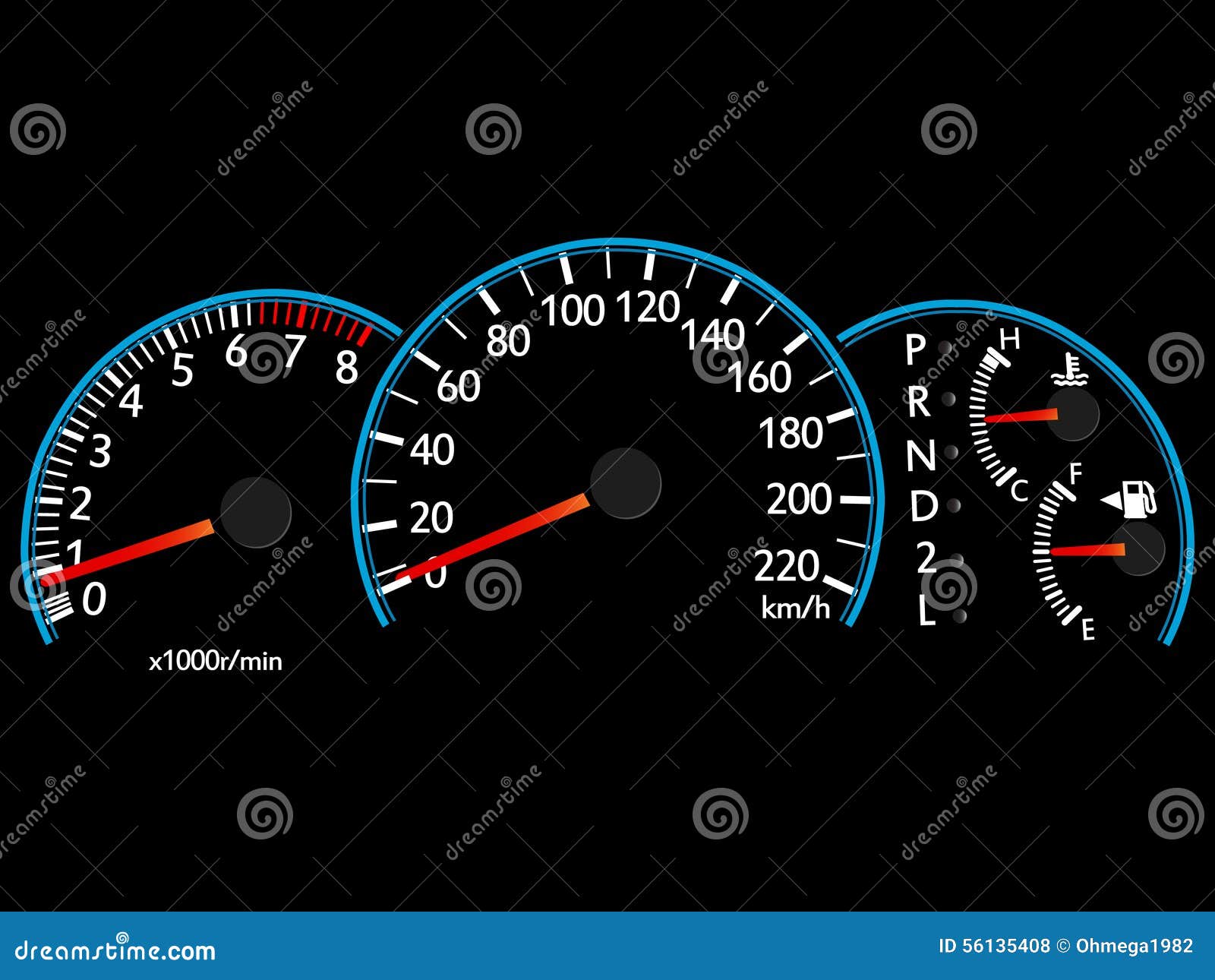 Speedometer Illustration Vector Stock Vector - Illustration of race ...