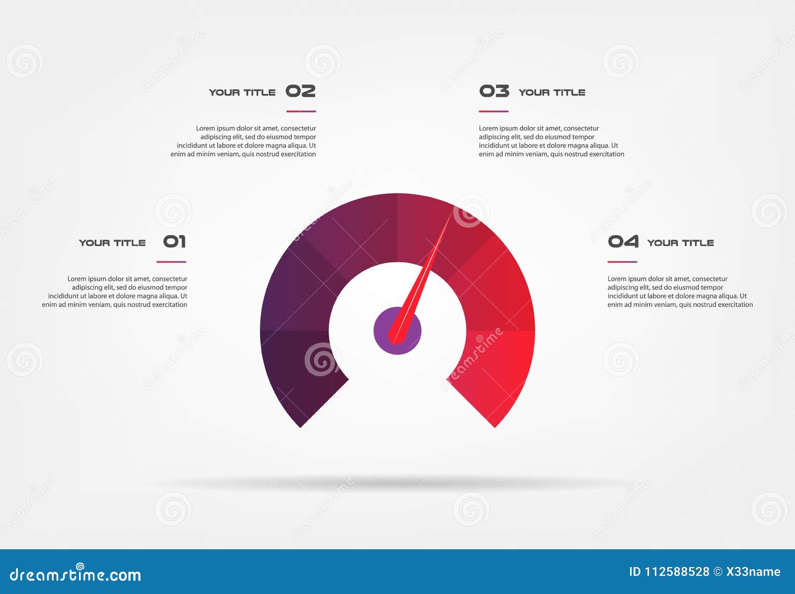 Speedometer Infographics with Circle. Element of Chart, Graph, Diagram ...