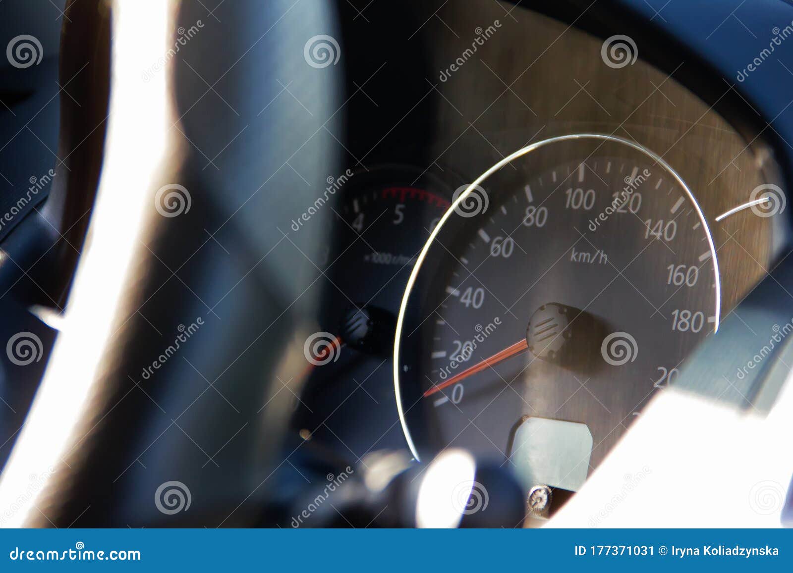 Speedometer, Instrument Panel in a Car- Image Stock Image - Image of ...