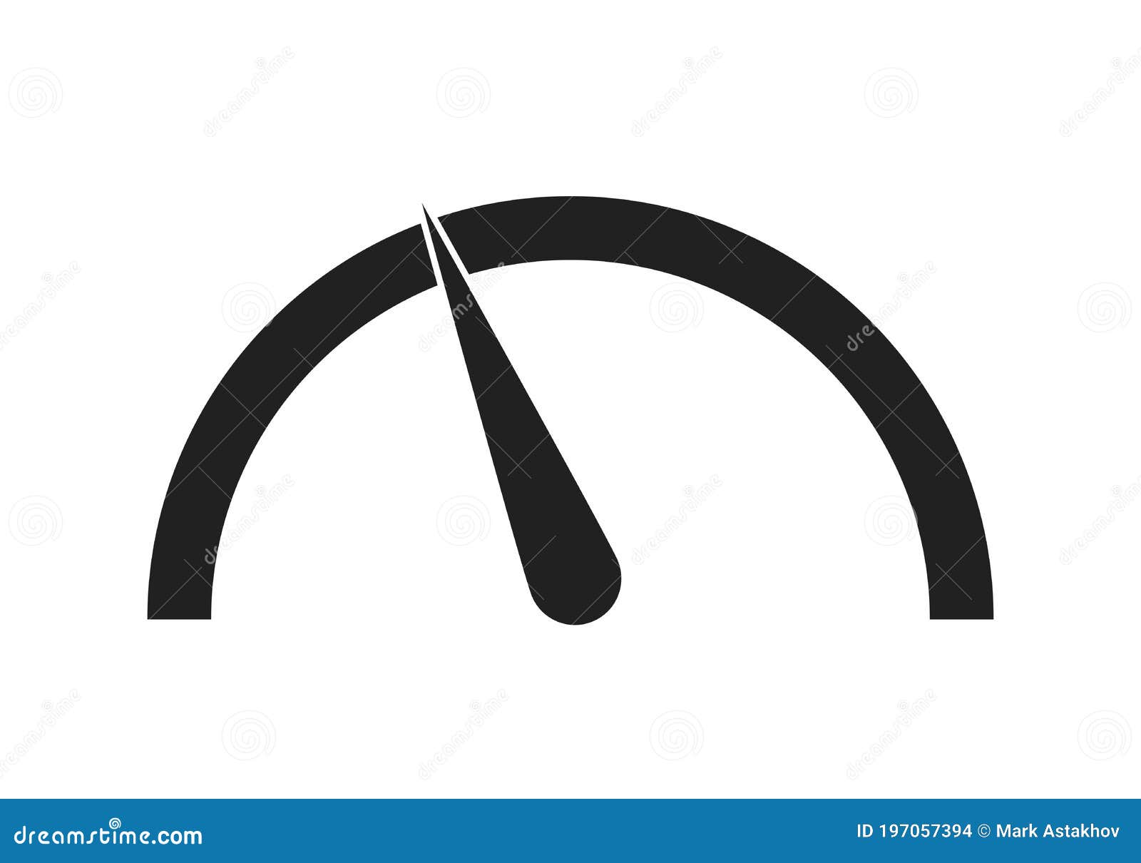 Speedometer Isolated Vector Icon, Speed Power Simple Symbol Stock ...