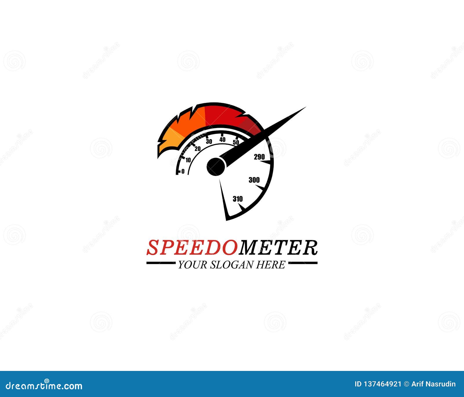 Speedometer Logo Template Vector Illustration Stock Illustration ...