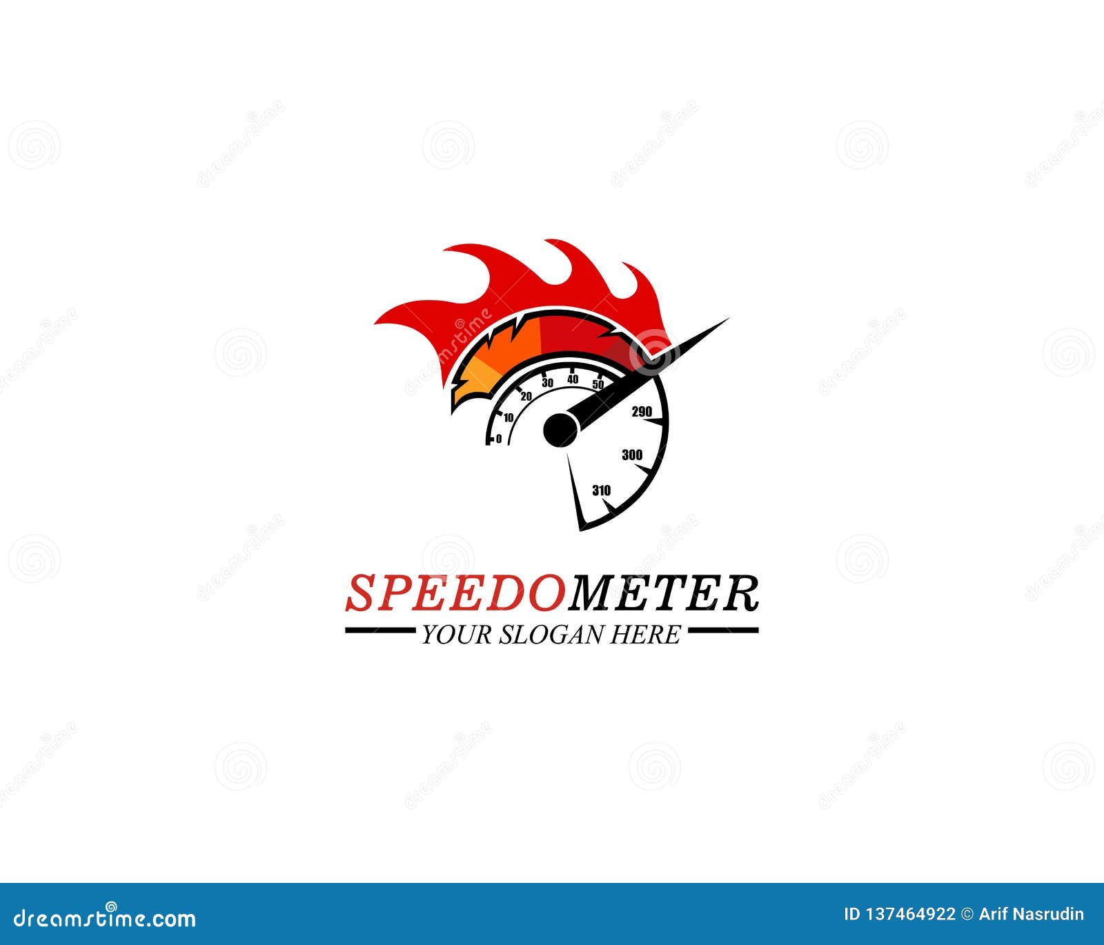 Speedometer Logo Template Vector Illustration Stock Illustration ...
