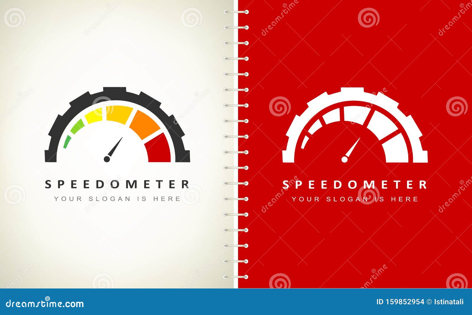 Speedometer Logo Vector. Design Vector Stock Vector - Illustration of ...