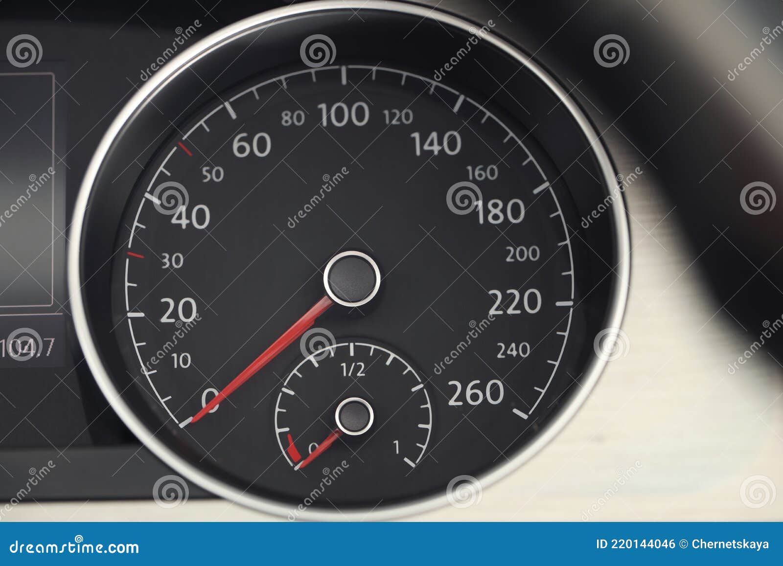 Speedometer on Modern Car Dashboard, Closeup View Stock Photo - Image ...