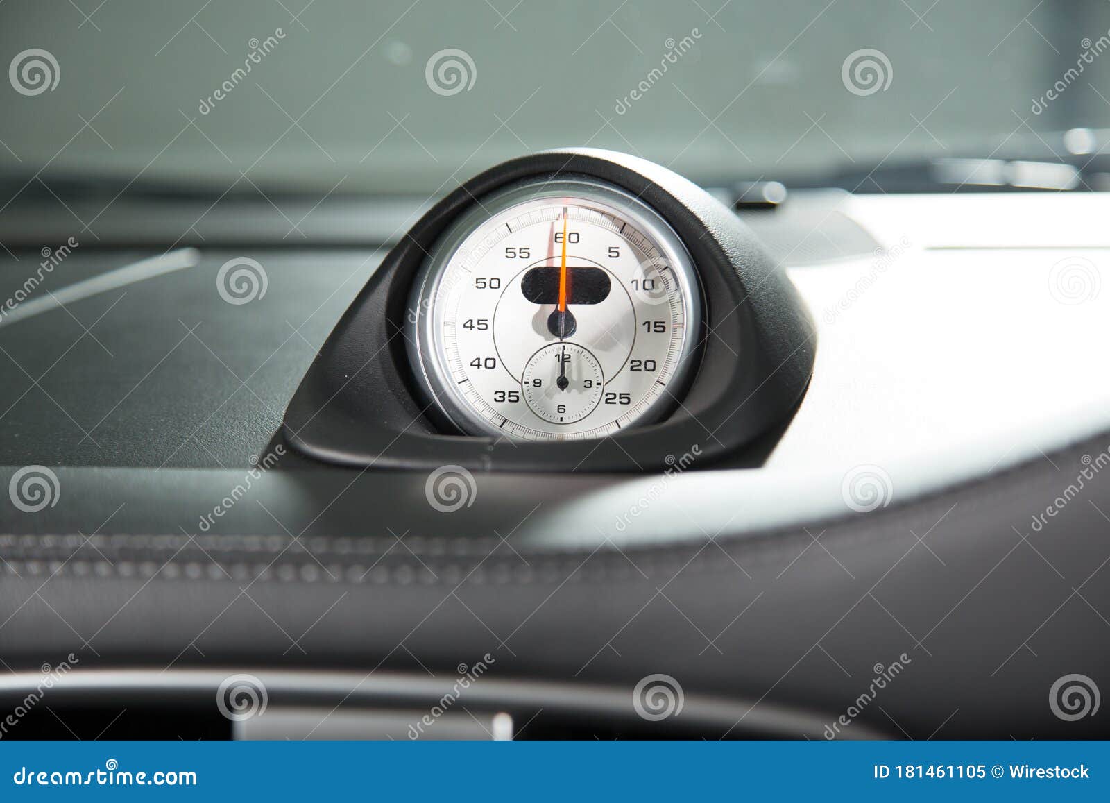 Speedometer of a Modern Luxury Car Stock Image - Image of inside ...