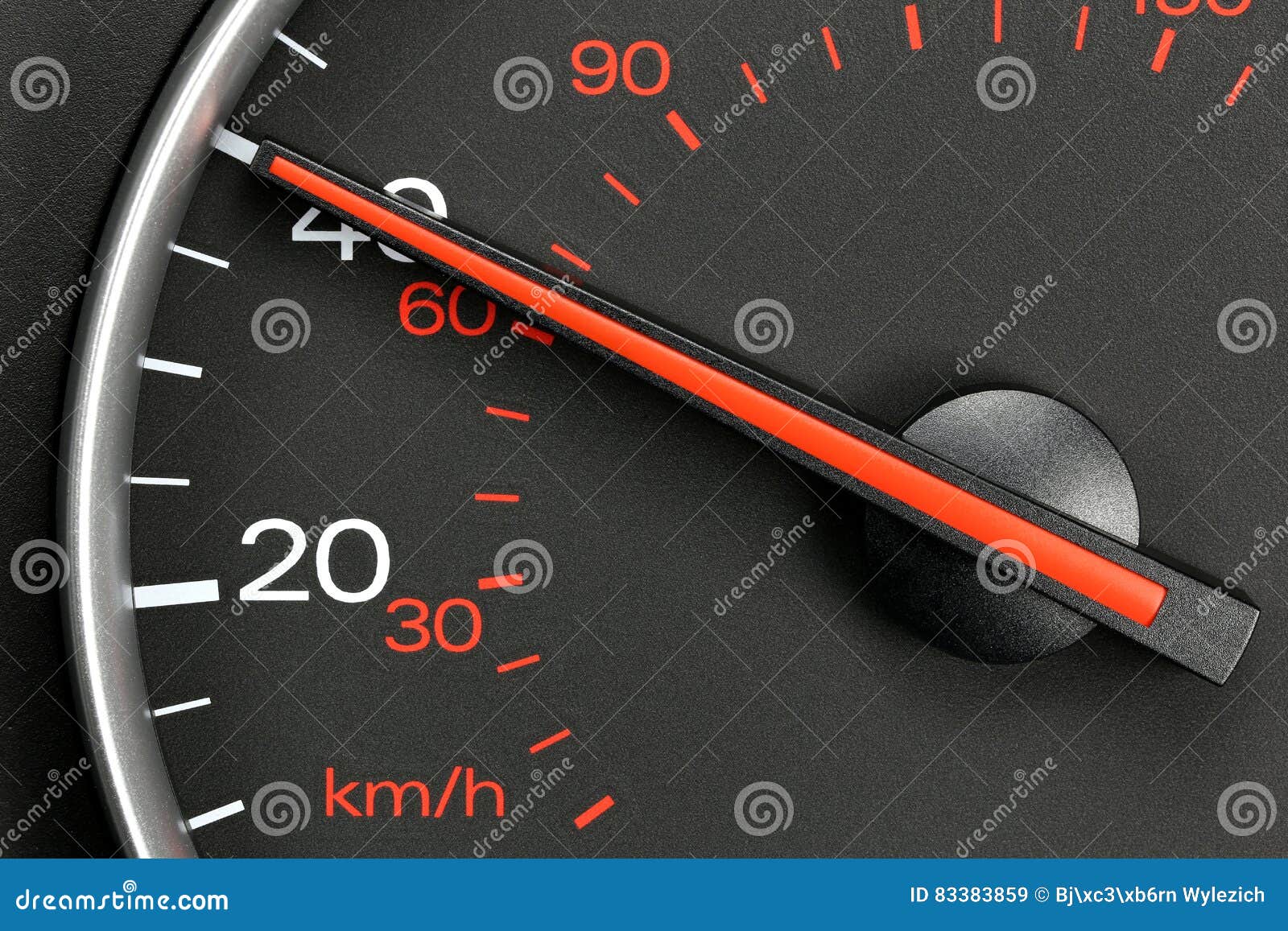 Speedometer at 40 MPH stock image. Image of motorist - 83383859