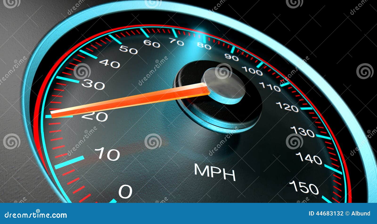 Speedometer MPH Slow foto de stock. Imagem de calibre - 44683132