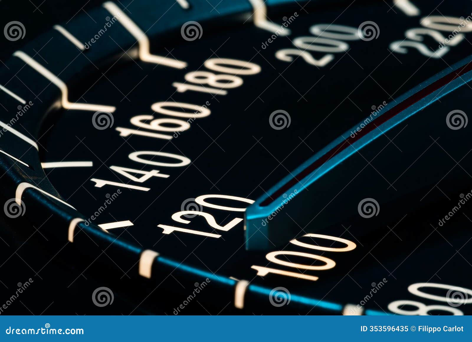 Speedometer Needle Pointing at 120 Speed Limit on Dashboard Stock ...