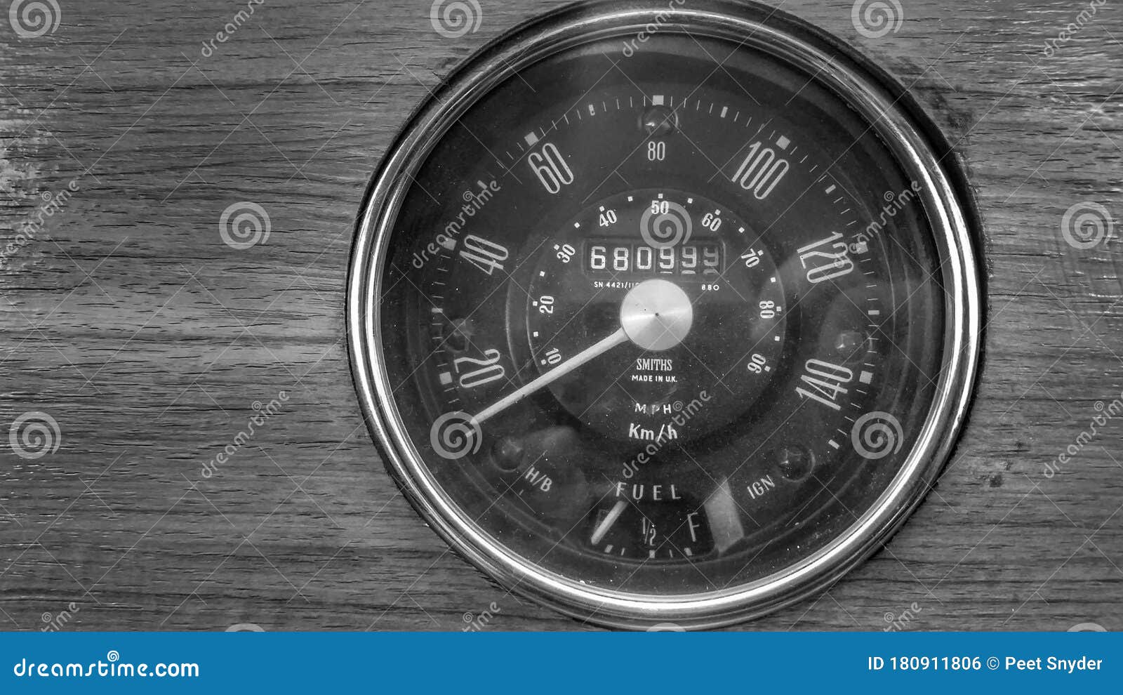 Speedometer of an old car stock photo. Image of hand - 180911806